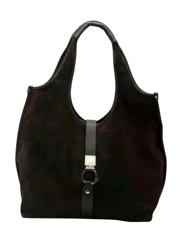 MARC ELLIS Suede Leather Shoulder Bag - Brown