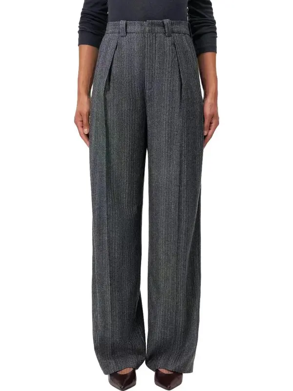 DRYKORN Aduct Pinstripe-pattern Trousers - Grey