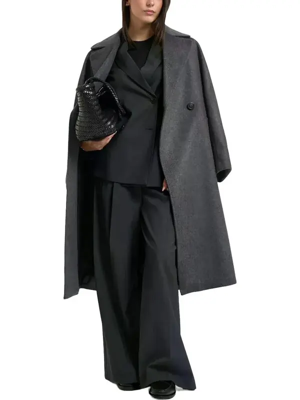 Max Mara Resina Double-breasted Coat - Grey