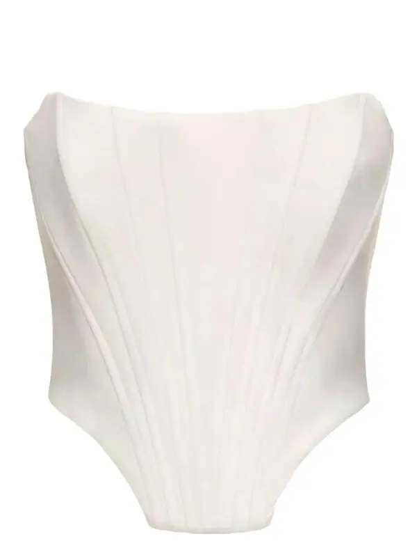 Giuseppe Di Morabito Strapless Corset-style Top - Neutrals