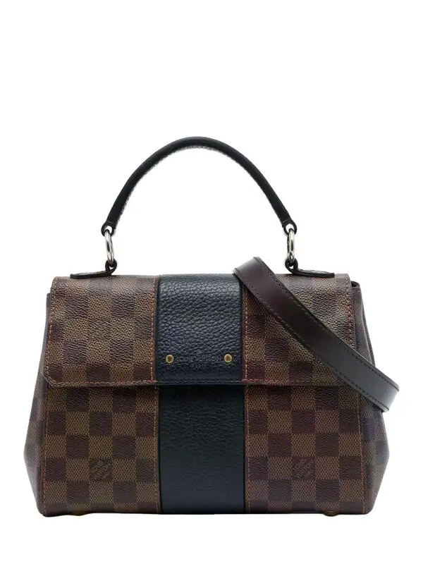LOUIS VUITTON 2018 Damier Ebene Bond Street Bb Satchel - Brown