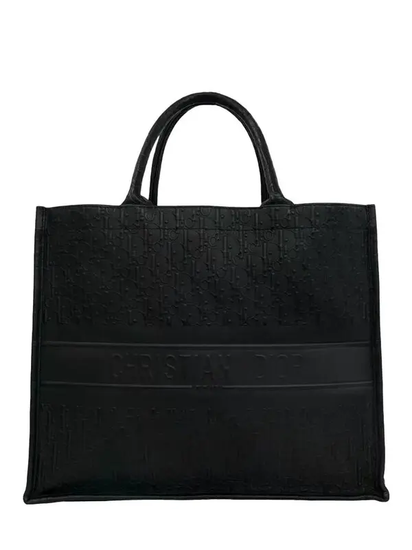 Dior 2000-2026 Oblique Book Tote Bag - Black