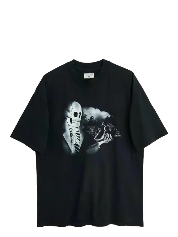 ALFABET Hamlet Skeleton-print T-shirt - Black