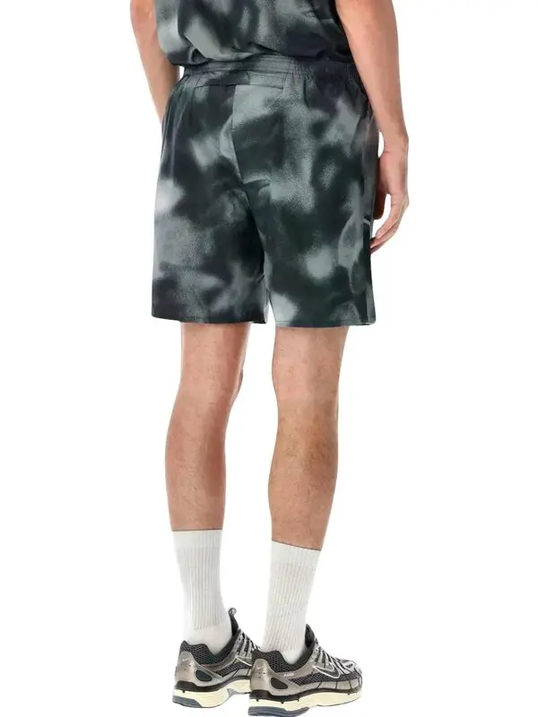 Nike Miler Cloud-print Drawstring Shorts - Black