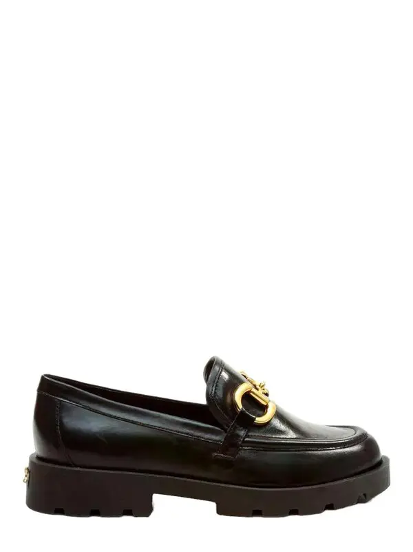 CECCONELLO Horsebit Leather Loafers - Black