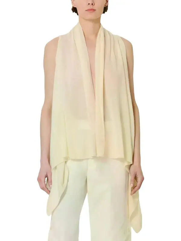 SA SU PHI Two Ways Poncho Blouse - Neutrals