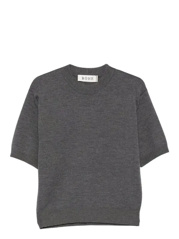 RÓHE Short-sleeve Top - Grey