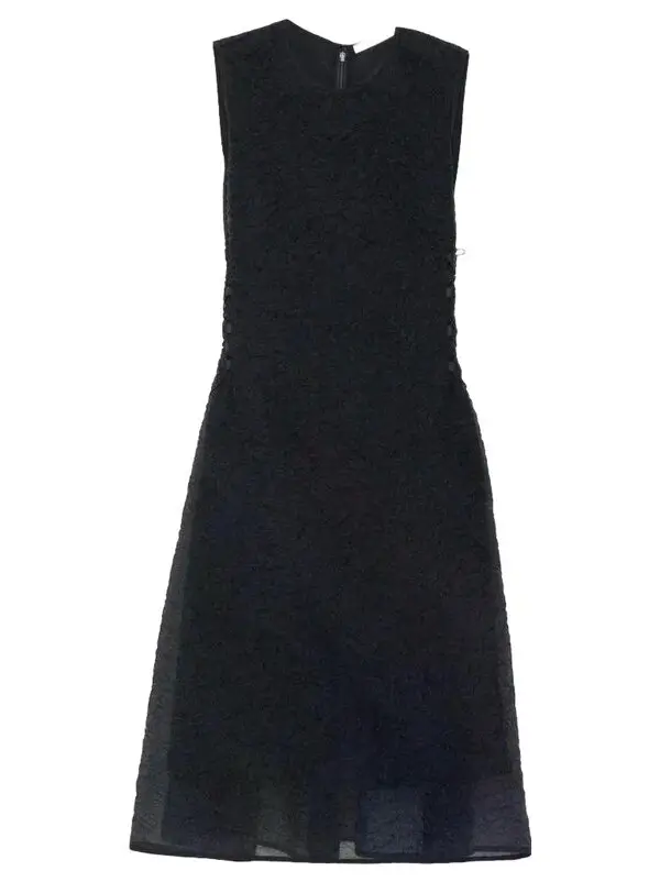 Cecilie Bahnsen Floria Brodia Matelassé Midi Dress - Blue