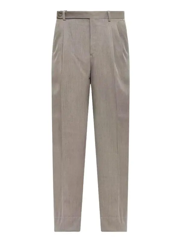 Brioni Pleated Wool Trousers - Grey