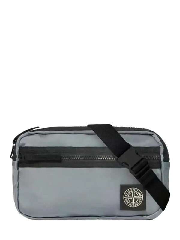 Stone Island 9200014 Coated Nylon-metal In Econyl® Belt Bag - Grey