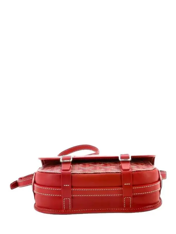 Goyard Belvedere Messenger Bag Coated Canvas Pm Crossbody Bag - Red