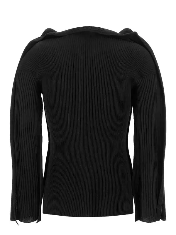 Issey Miyake Prance Sculptural-draped Sweater - Black