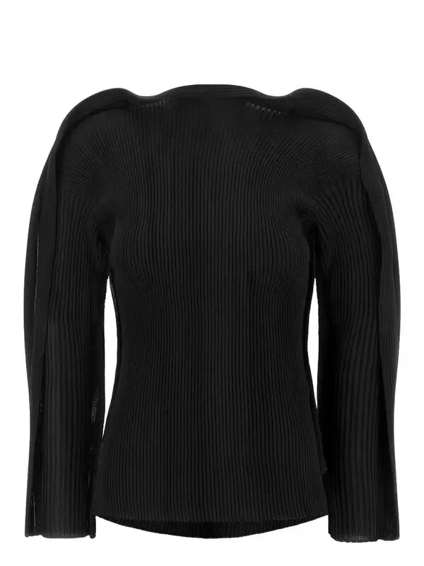 Issey Miyake Prance Sculptural-draped Sweater - Black