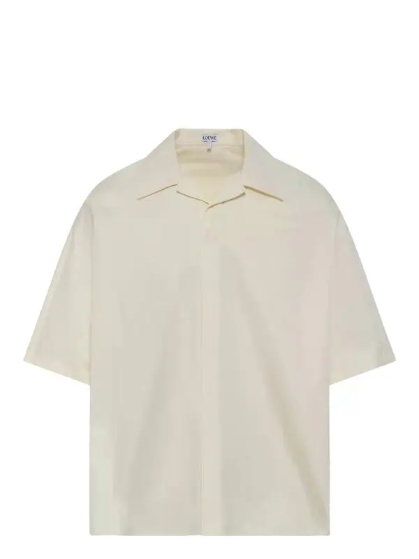 Loewe Short-sleeve Cotton Shirt - White