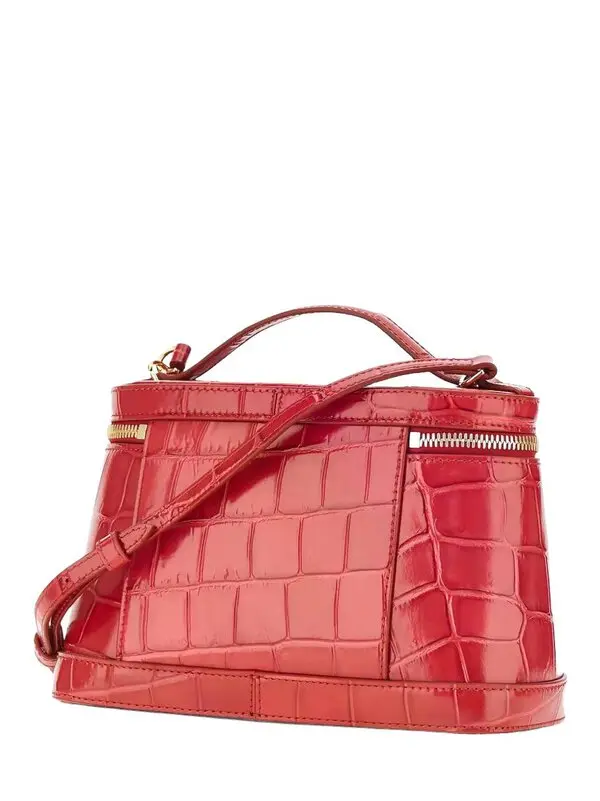Jacquemus Croc-effect Leather Tote Bag - Red