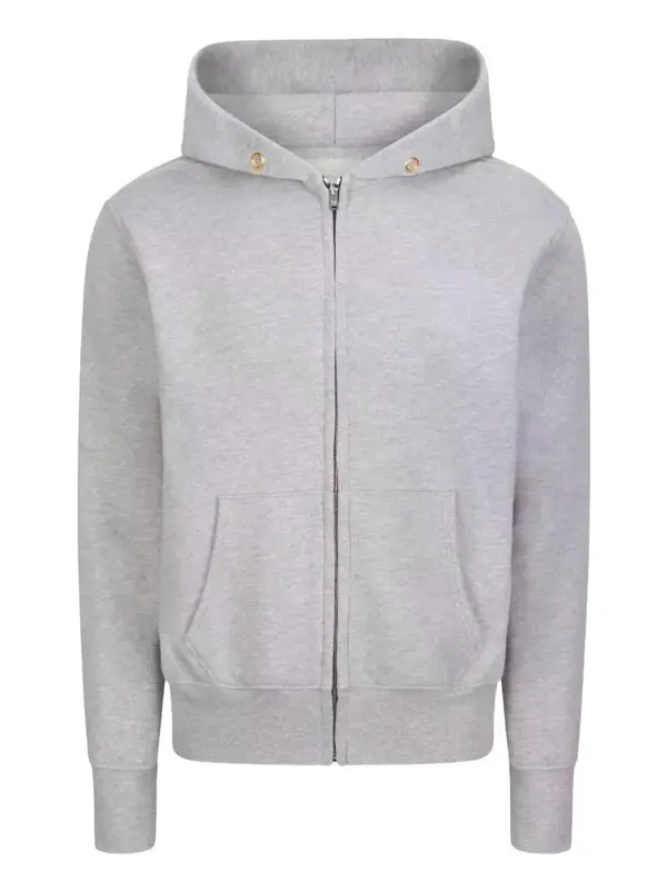 LES TIEN Cropped Zip-up Hoodie - Grey