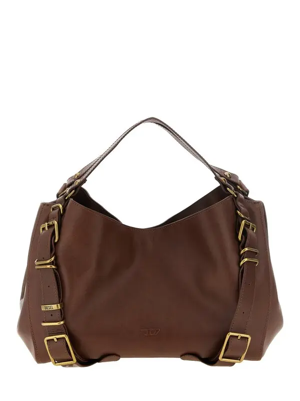 DIESEL® D-one' Medium Handbag - Brown