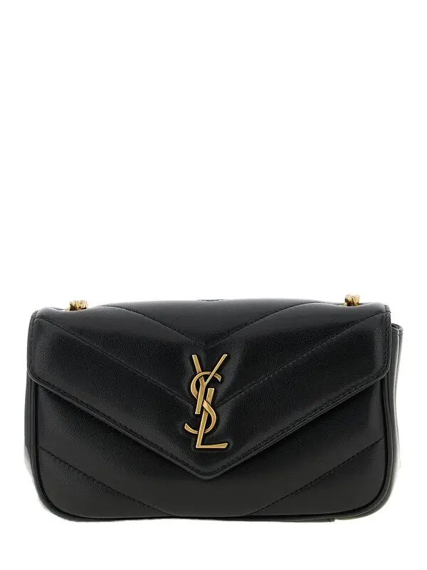 Saint Laurent Loulou' Mini Crossbody Bag - Black