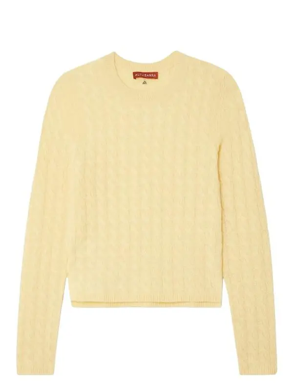 Altuzarra Cable-knit Sweater - Nude