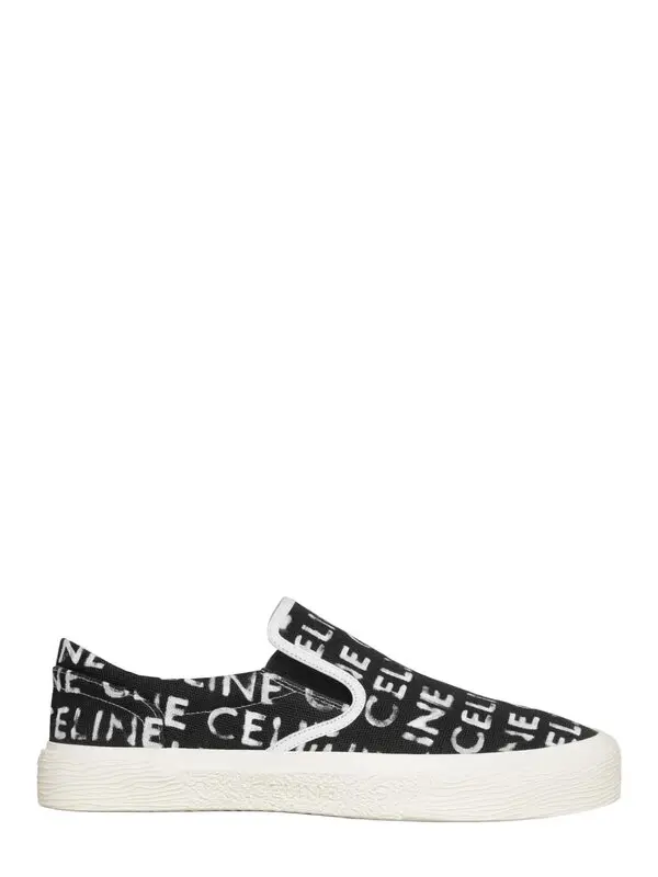 Celine Elliot Slip-on In Printed Canvas - White