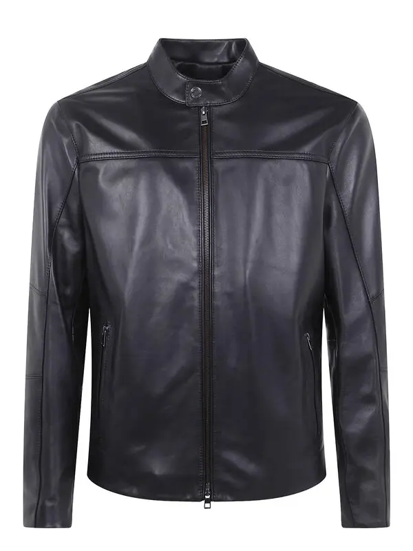 Michael Kors Zip-up Racer Jacket - Black