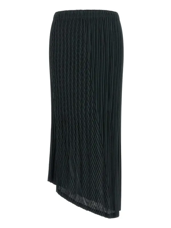 Issey Miyake Unfurling Pleats' Skirt - Blue