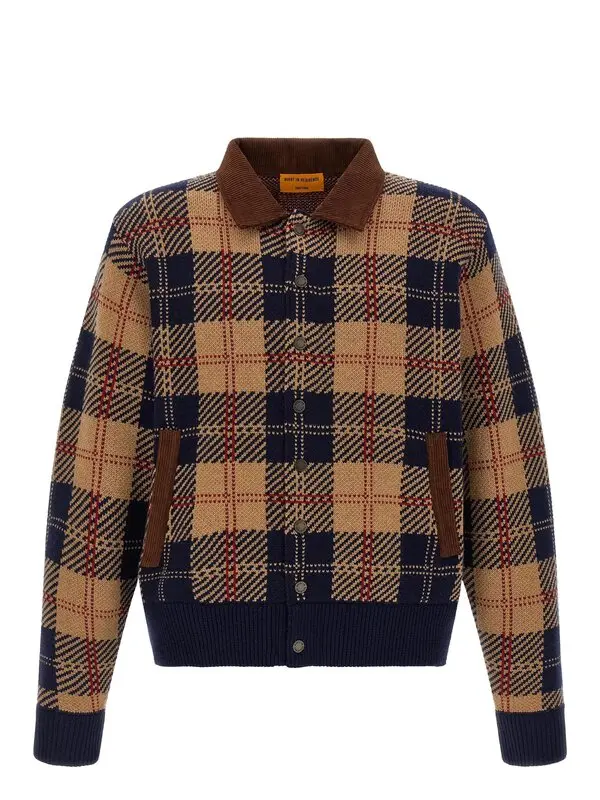 Guest In Residence Tartan Bomber Jacket - Multicolor