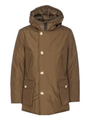 Woolrich Hooded Down Coat - Green