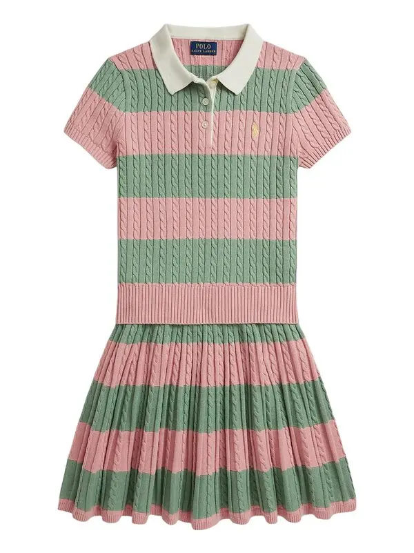 Ralph Lauren Polo Shirt And Skirt Set - Pink