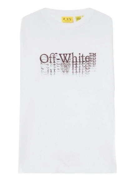 Off-White Big Bookish Stamp Cotton T-shirt - White