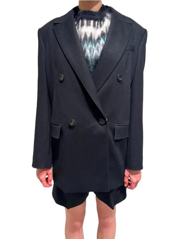 Max Mara Long-sleeve Casual Jacket - Black