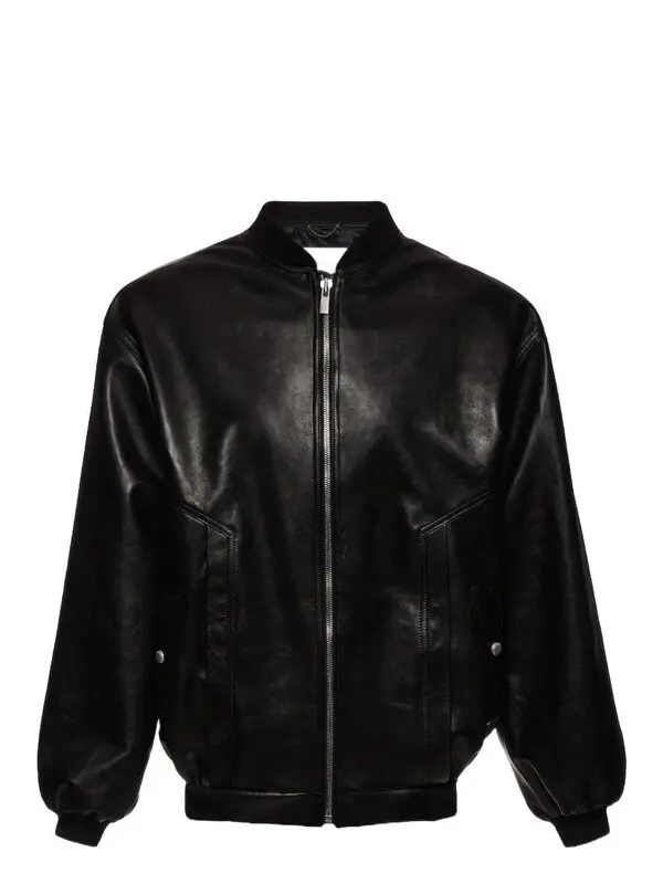 Magda Butrym Oversized Zip-up Bomber Jacket - Black
