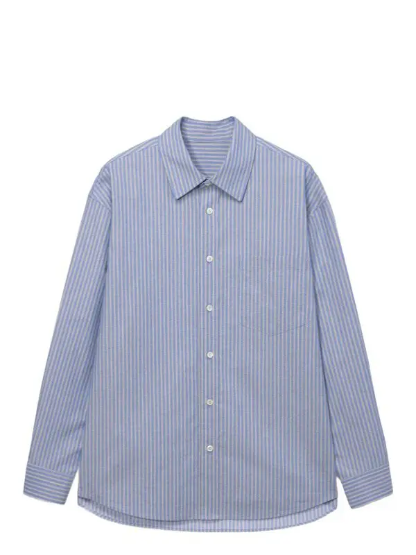 DUNST Informal Shirt Stripe - Blue