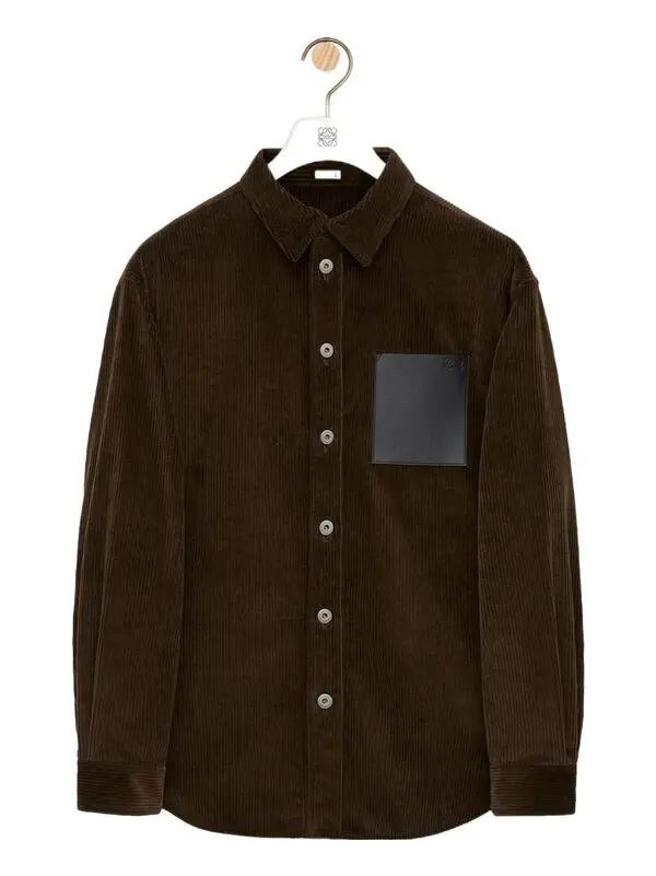 Loewe Long Sleeve Buttoned Shirt - Brown