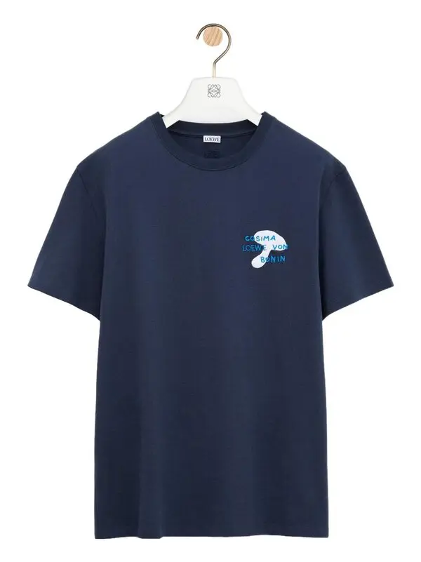 Loewe Cosima Von Bonin Logo T-shirt - Navy Blue
