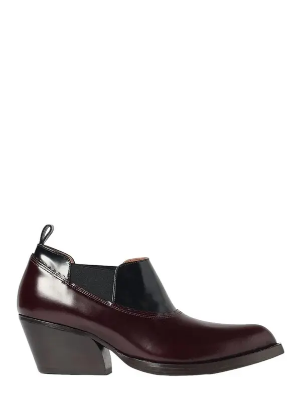 Marni Scalloped-trim Block Heel Boots - Dark Brown