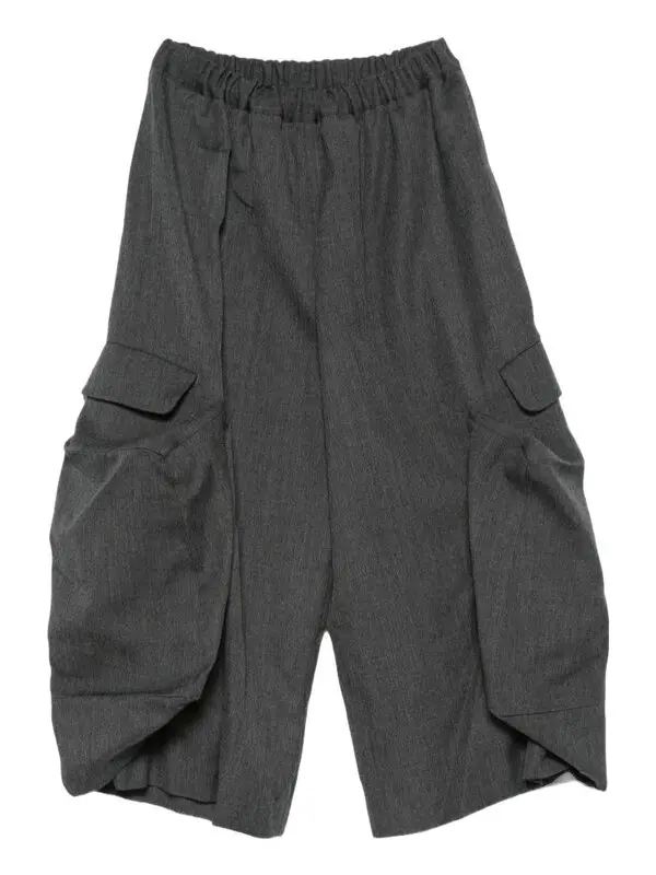 Comme Des Garçons Draped-design Cargo-pocket Trousers - No