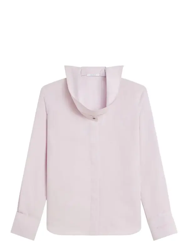 Givenchy Shirt In Silk With Deconstructed Collar - Light Pink