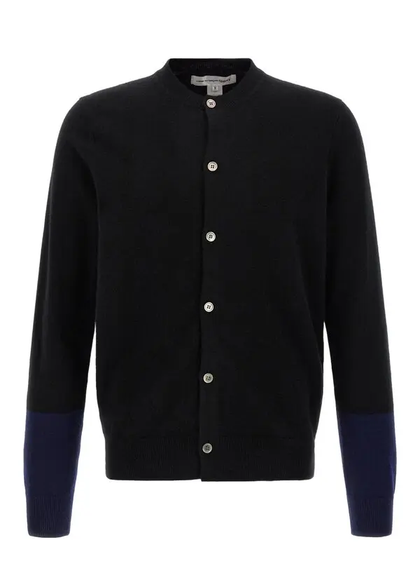 Comme Des Garçons Long-sleeve Knit Cardigan - Black