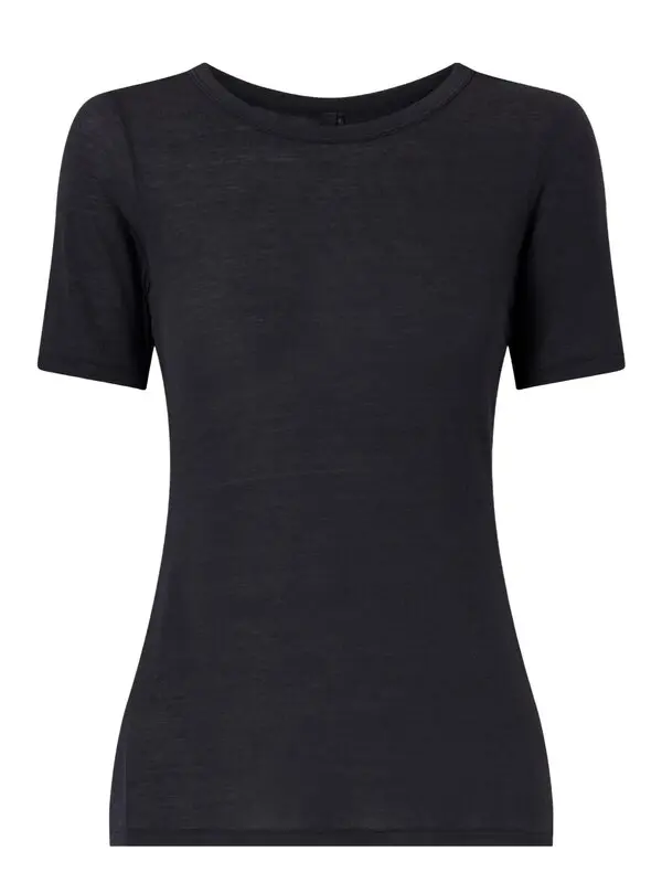 SKIMS Crew Neck Cashmere Blend T-shirt - Black