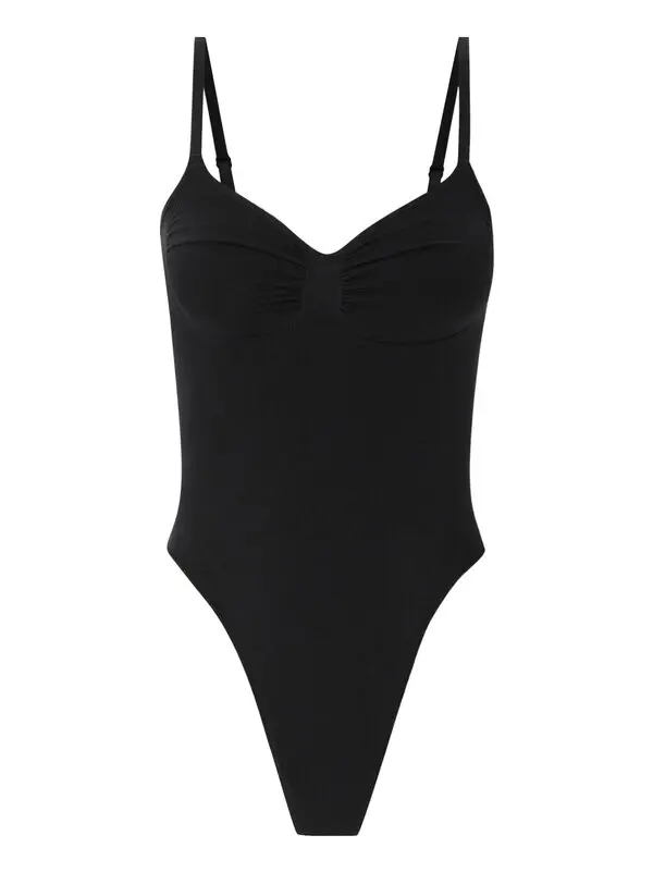 SKIMS Thong-style Bodysuit - Black