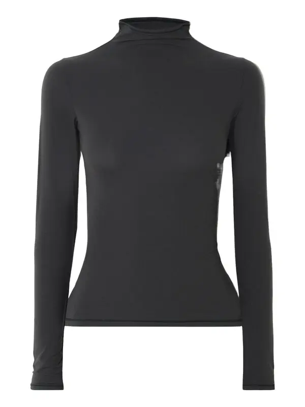 SKIMS Turtleneck T-shirt - Black