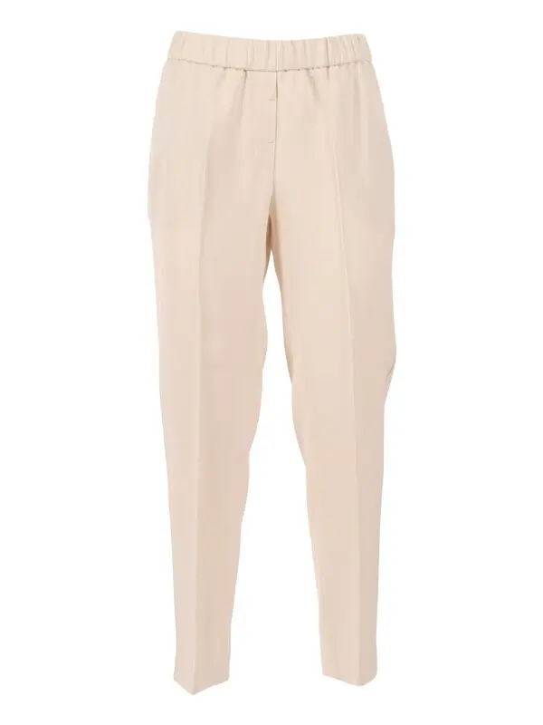 Peserico Elasticated Trousers - Beige