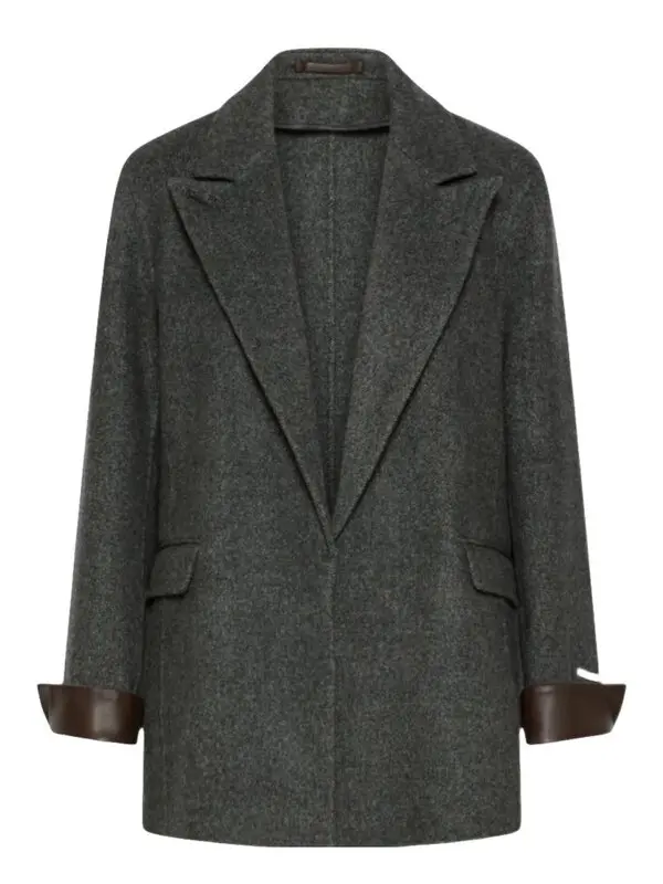 Marella Colimbo Logo Patch Blazer - Grey