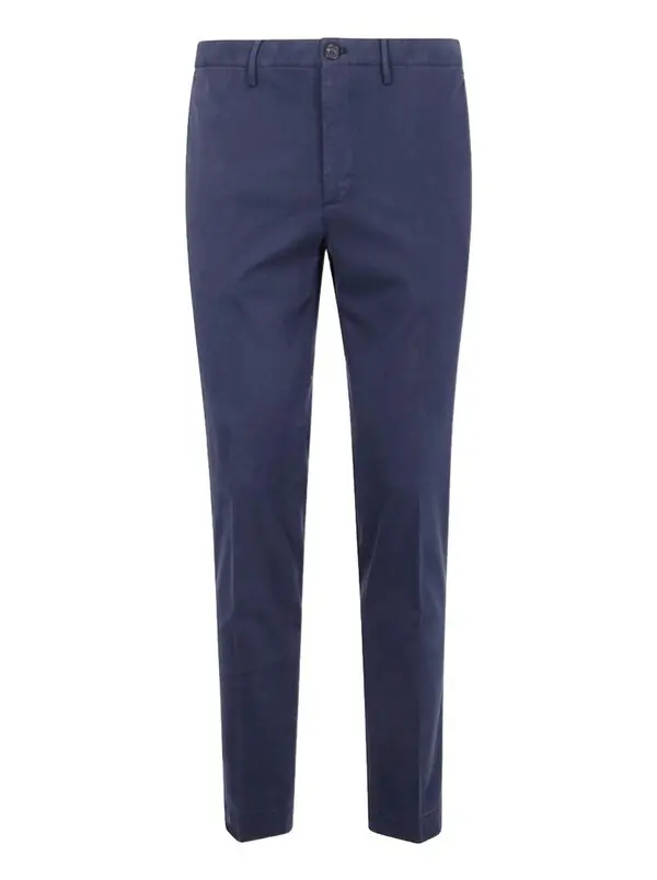 Incotex Flat Front Trousers - Blue