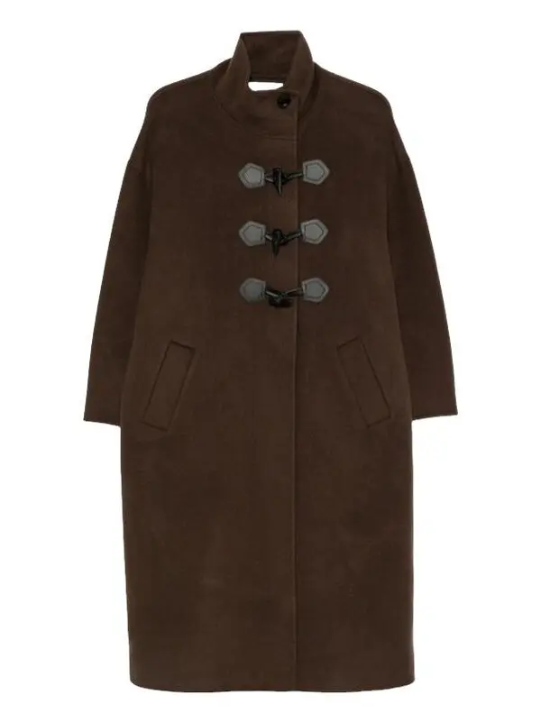 Ba&sh Button-front Coat - Black