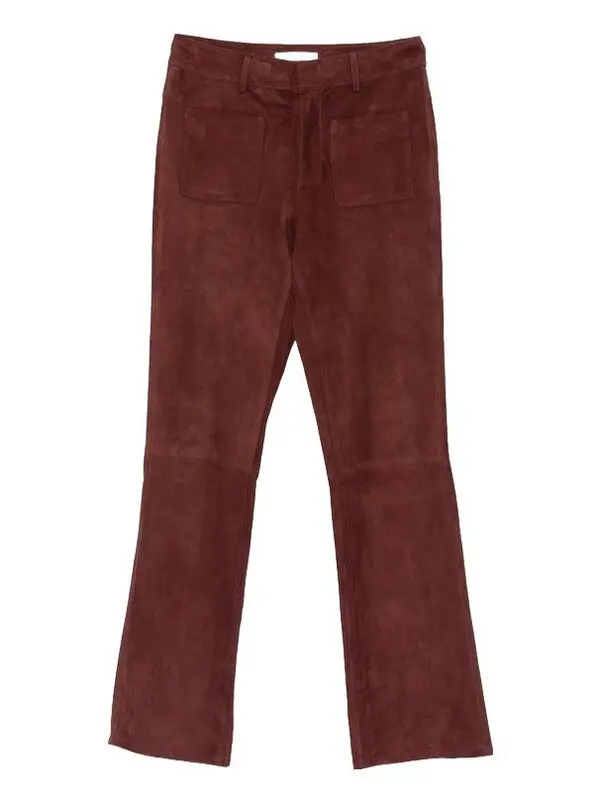 Ba&sh Mid Rise Flared Trousers - Red