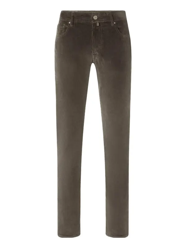 JACOB COHЁN Straight Leg Corduroy Jeans - Grey