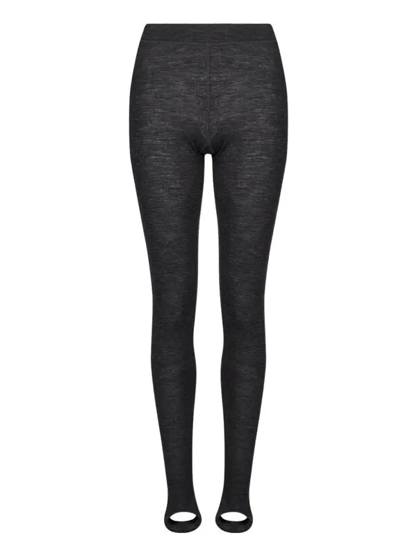 Soeur Stirrup Knit Leggings - Black