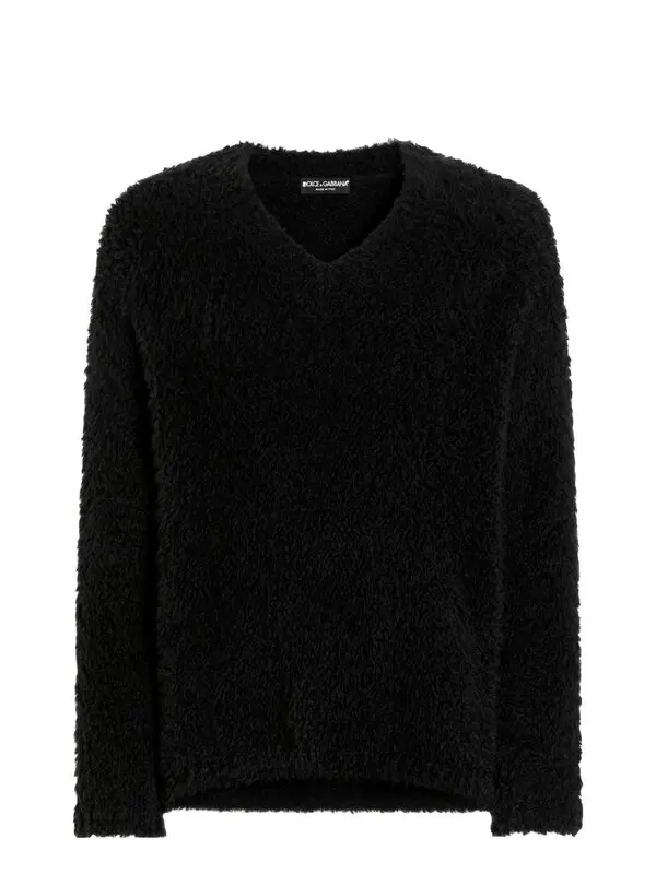 Dolce & Gabbana Alpaca-blend Pullover - Black
